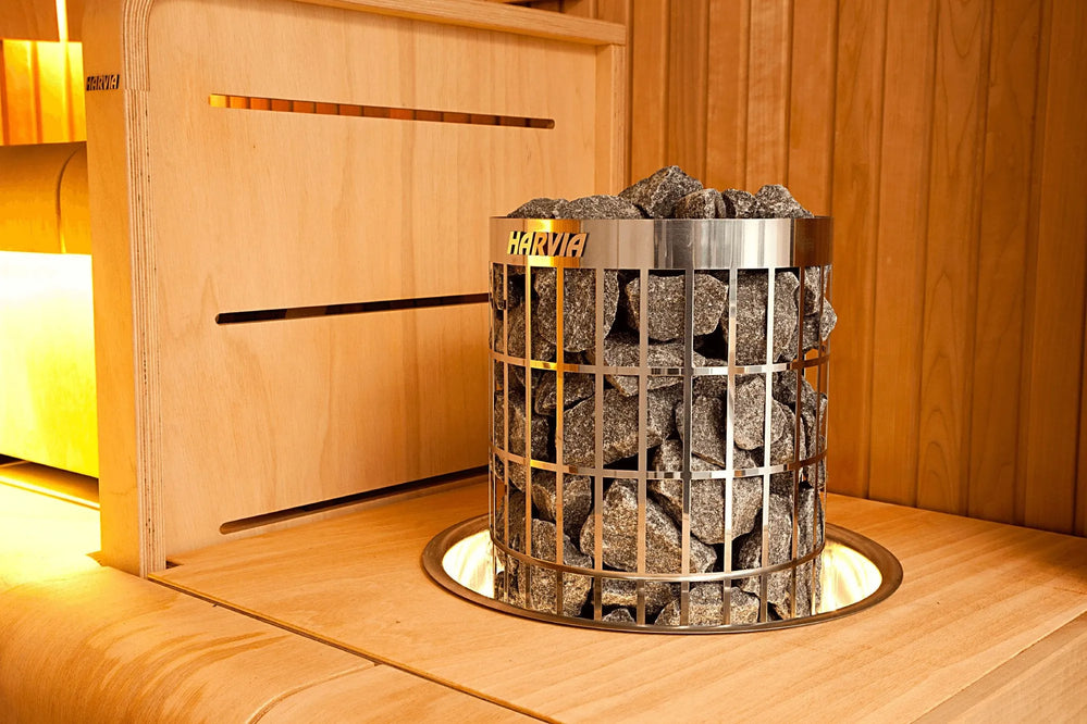 Harvia 11kW Cilindro Half LED Flange | HPCU7L — Topture